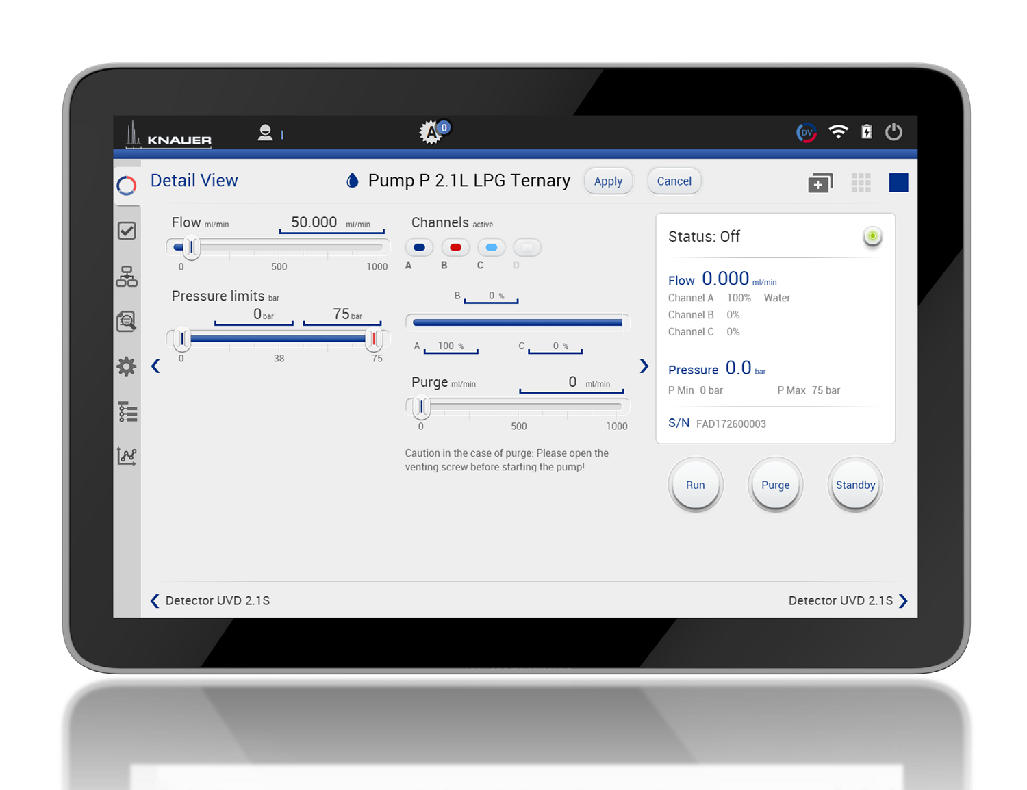 Logiciel HPLC Mobile Control
