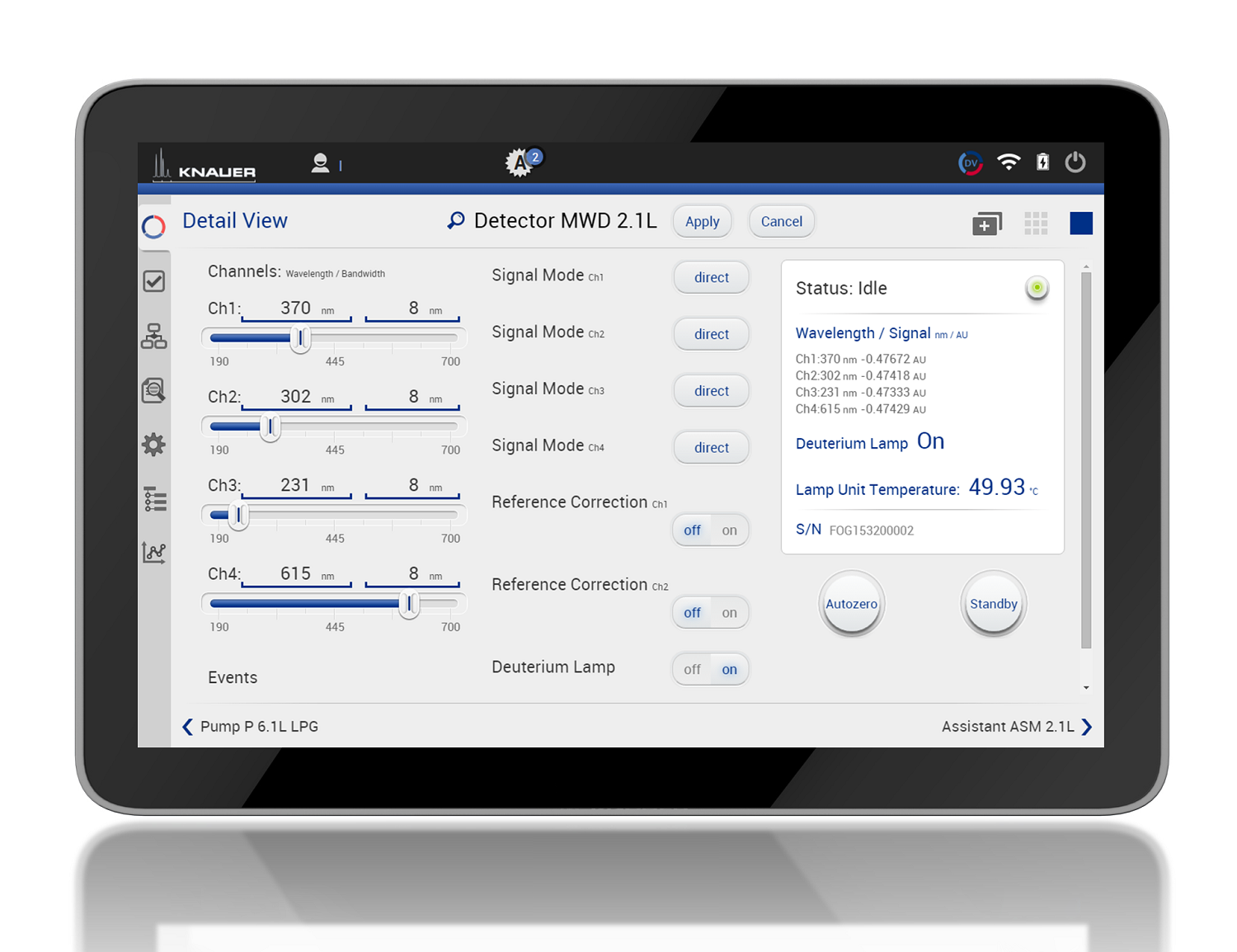Logiciel HPLC Mobile Control